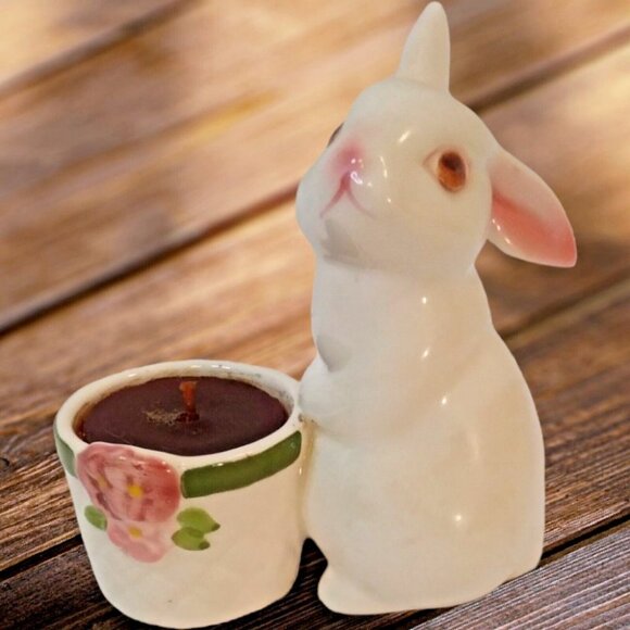 Avon | Holiday | Vintage Avon Sunny Bunny Easter Ceramic Rabbit Candle ...
